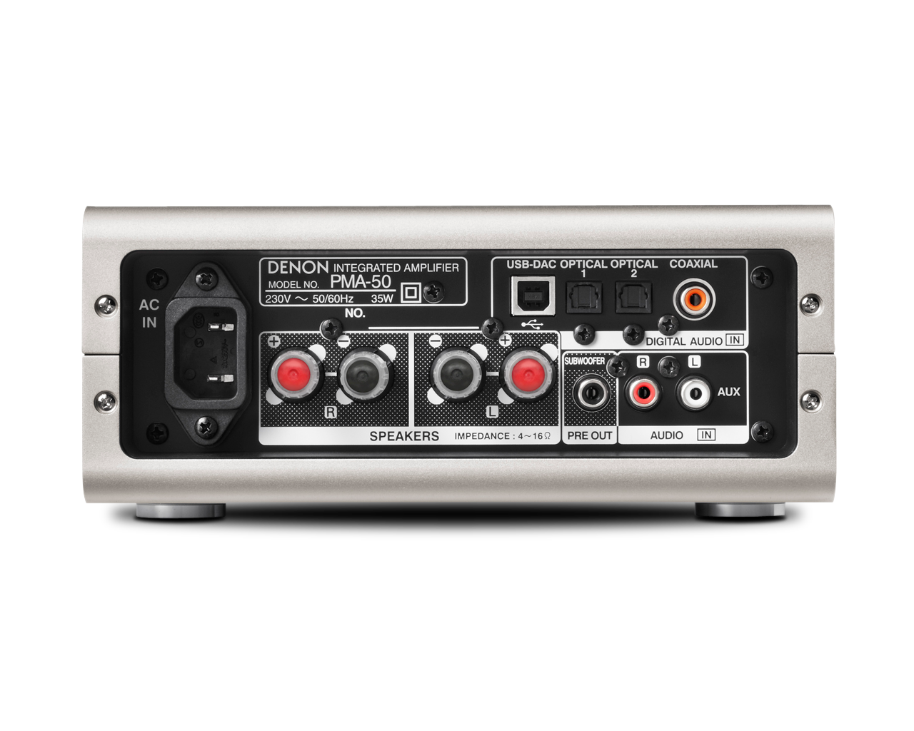 Denon PMA 50 Stereo integrated amplifier with built-in DAC Online ...